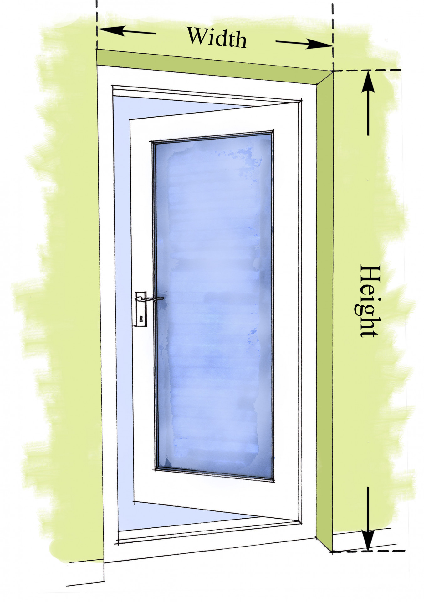How to measure - single pleated door screens | Streme